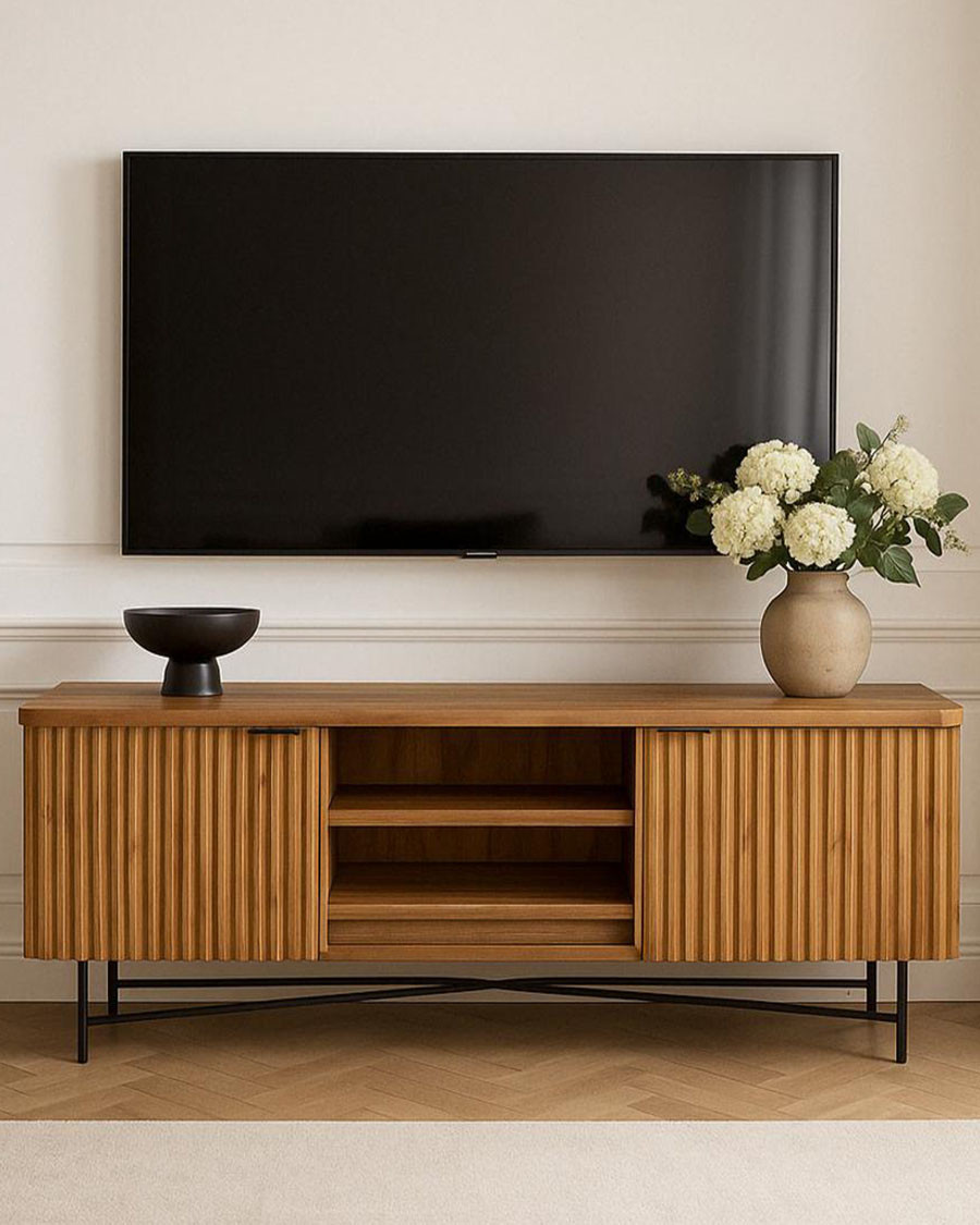 Meuble design en teck et bois massif | Uniqka Design